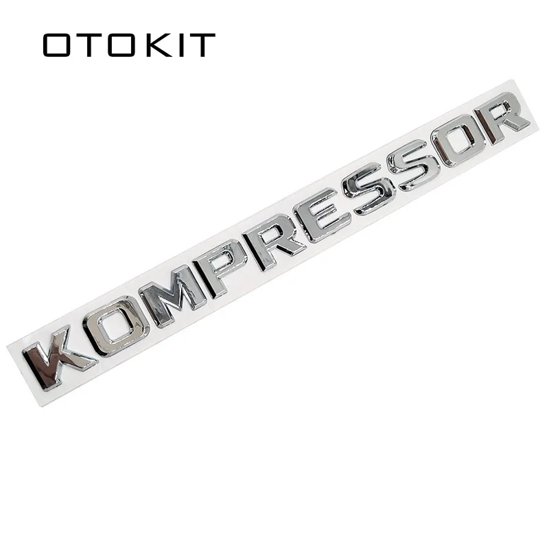 3D Chrome ABS KOMPRESSOR Badge Emblem Sticker for Mercedes Benz SLK CLK ...