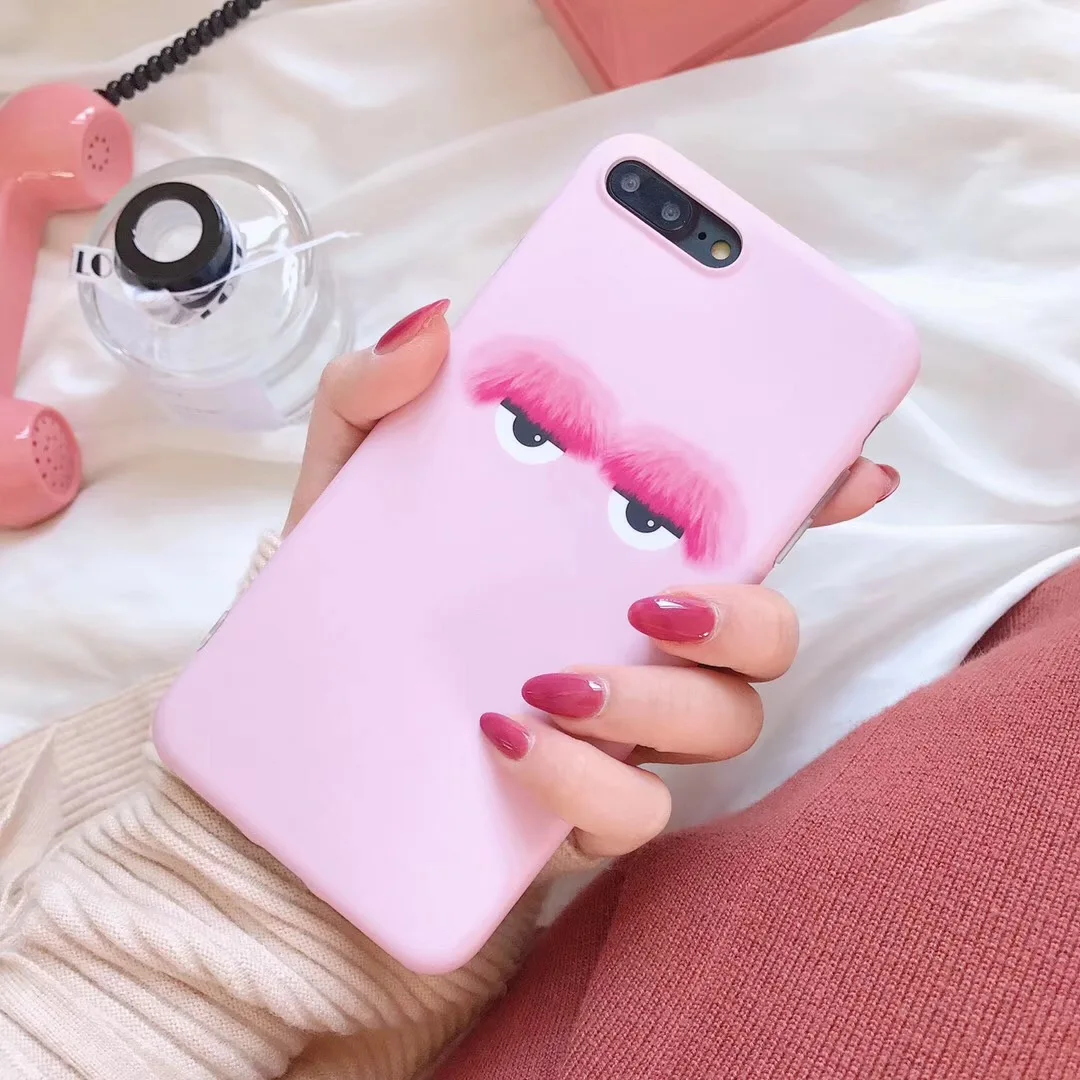 Fashion cute girl pink eyes mobile phone soft cases for iPhone 6 6s ...