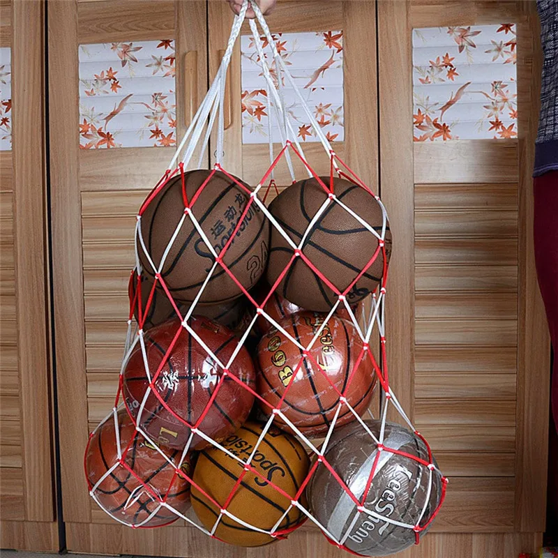 115cm Multi Purpose Sports Balls Storage Draw Cord Closure Mesh Carry ...