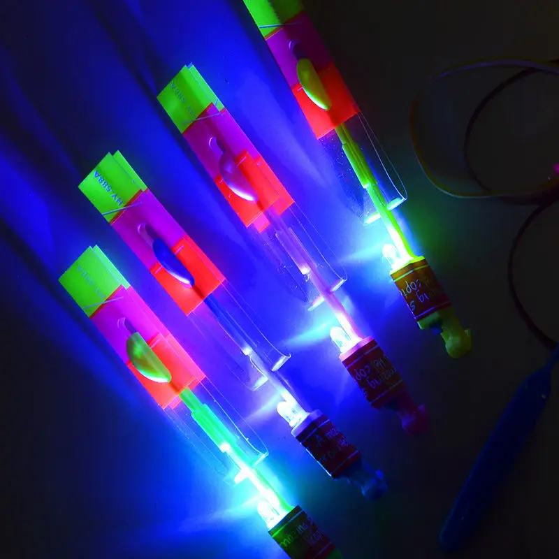 12 Pack ROCKET COPTER Flare Copter High Quality LED Helicopter Catapult ...