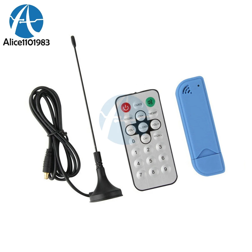 New Usb 2.0 Digital Dvb-t Sdr Dab Fm Hdtv Tv Tuner Receiver Stick ...