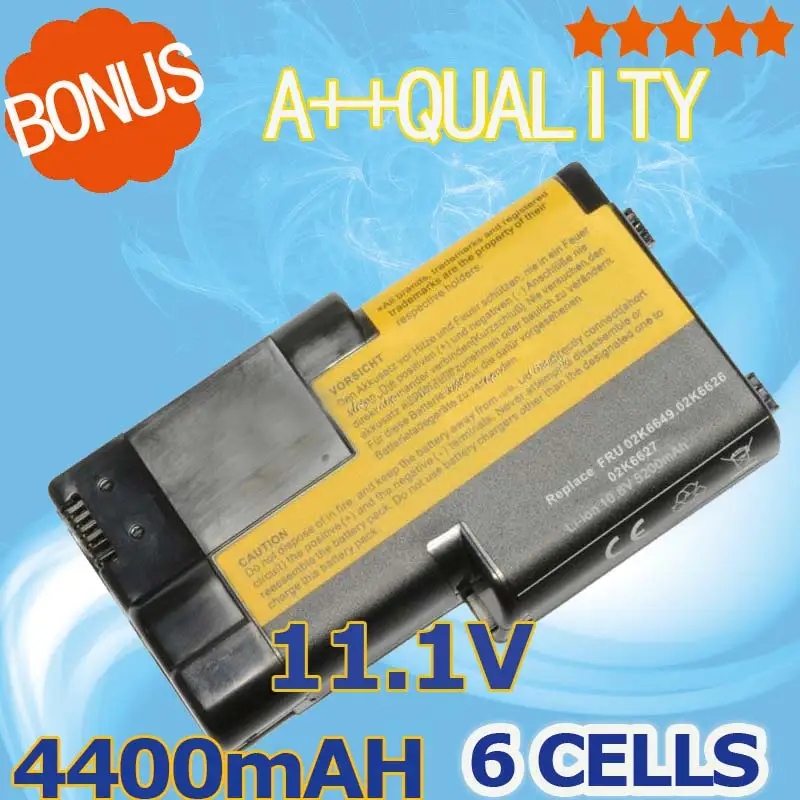 4400mah 11.1v Laptop Battery For Ibm Thinkpad T20 T21 T22 T23 T24 ...