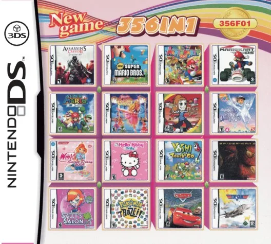 Multiple in 1 Ds Multicart Video Game Cartridge Card for DS 3DS Game ...