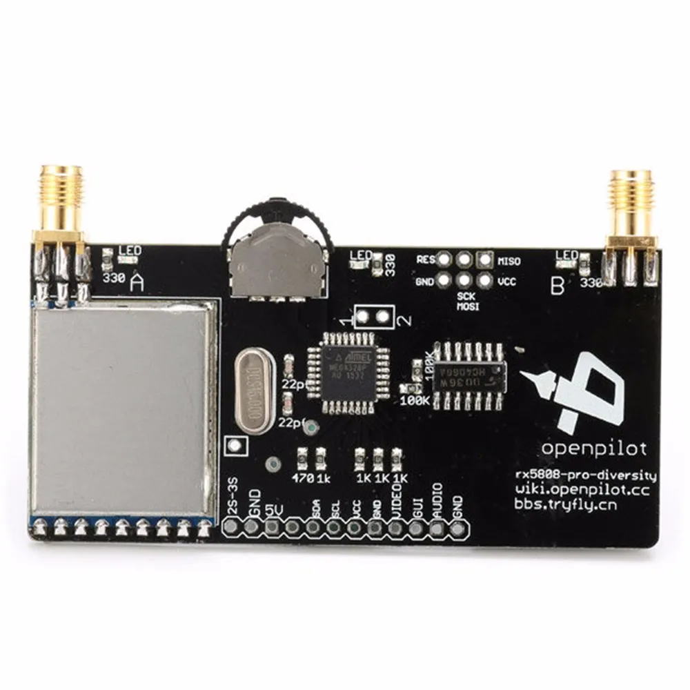 [버섯][부품] FPV RX5808 Pro Receiver 5.8G 40CH Diversity OLED Display for ...