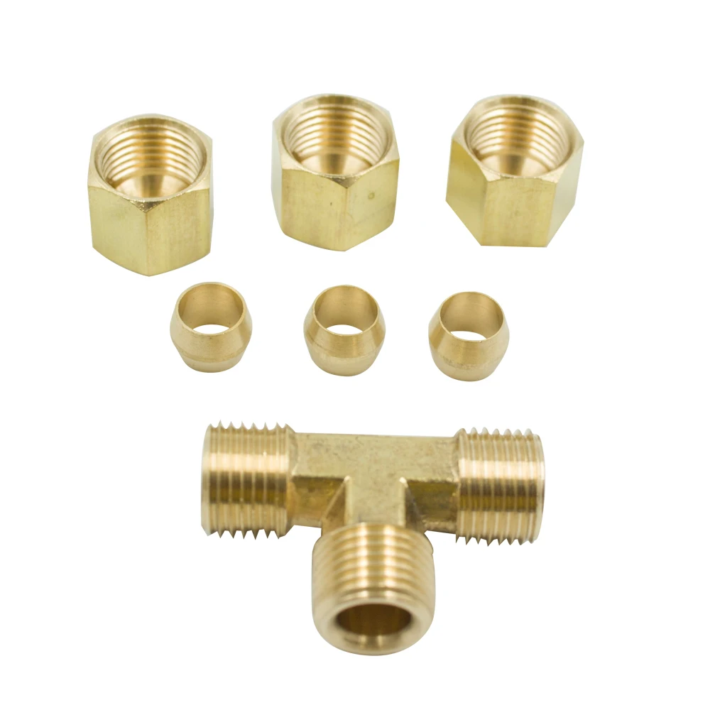 5 Tube OD 3 16 Qty Brass Fitting Compression Male Connector Male Pipe