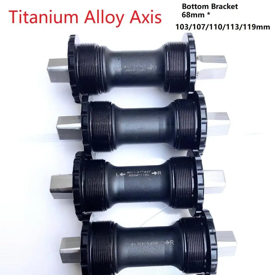WE Brand Shimano Compatible Bottom Bracket Titanium Square Taper Bottom ...