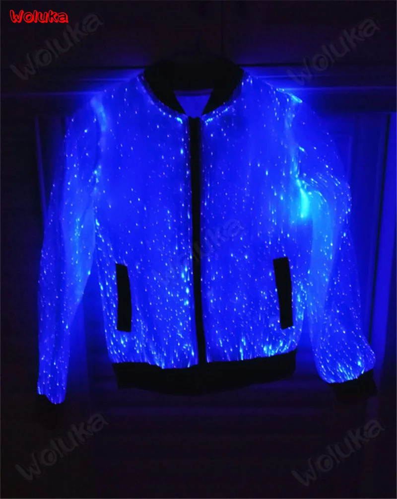 Chaqueta luminosa LED para hombre, ropa fluorescente colorida, CD15 T02 ...