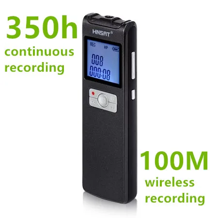 8GB wireless microphone voice recorder , 100M long distance 350 Hours ...