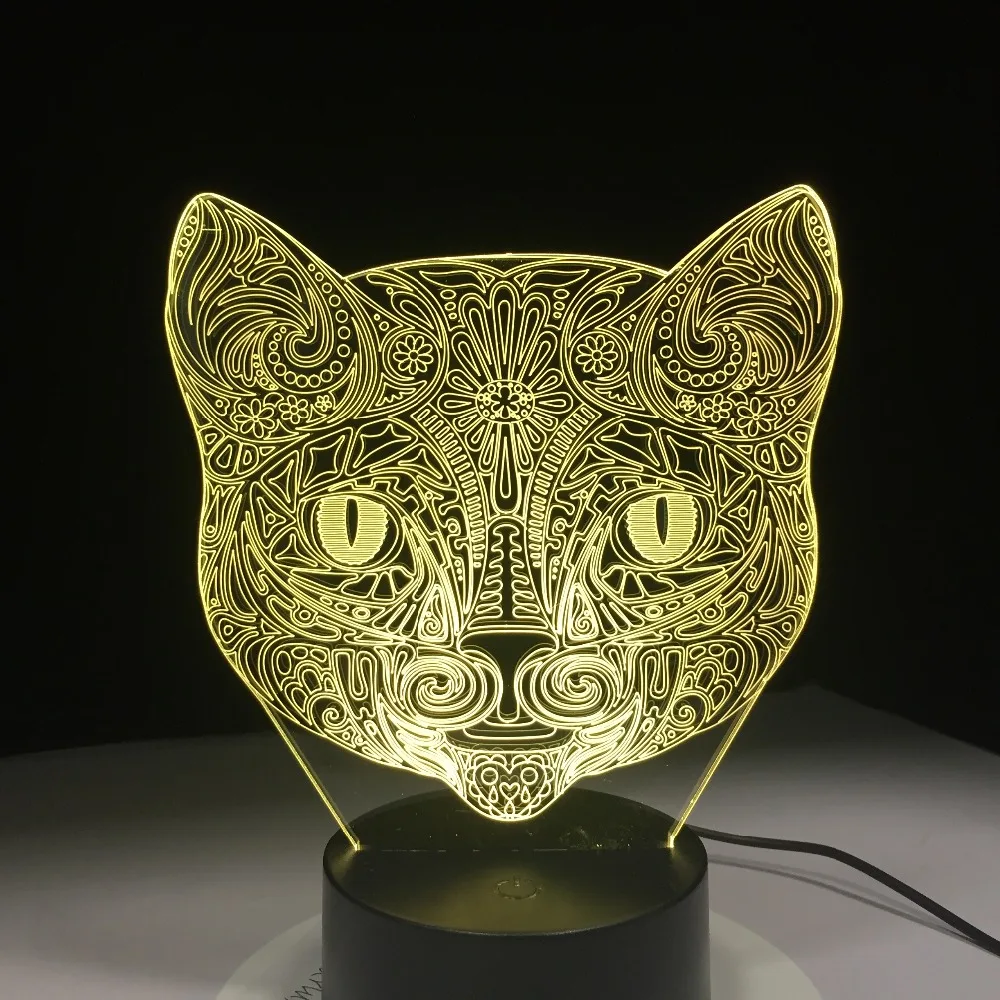 Cool-Animal-Light-3D-Vision-Walking-Cat-Night-Light-for-Children-7 ...
