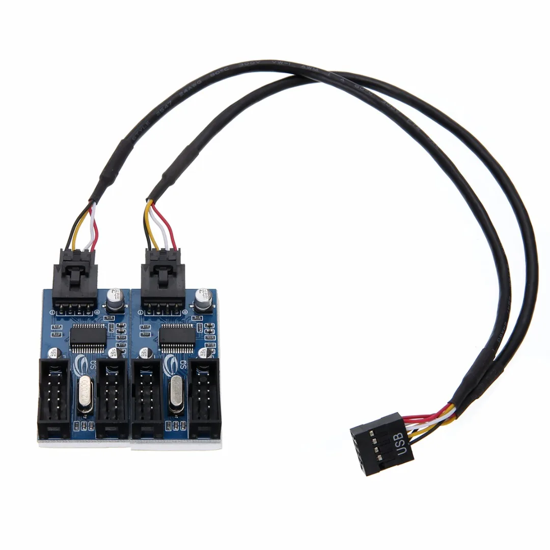 30M 9 Pin USB Header Cables High Quality Male 1 To 4 Female USB2.0 Port ...