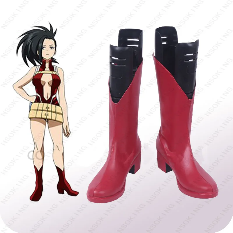 Boku no Hero Academia YAOYOROZU MOMO, botas de Cosplay, zapatos de ...