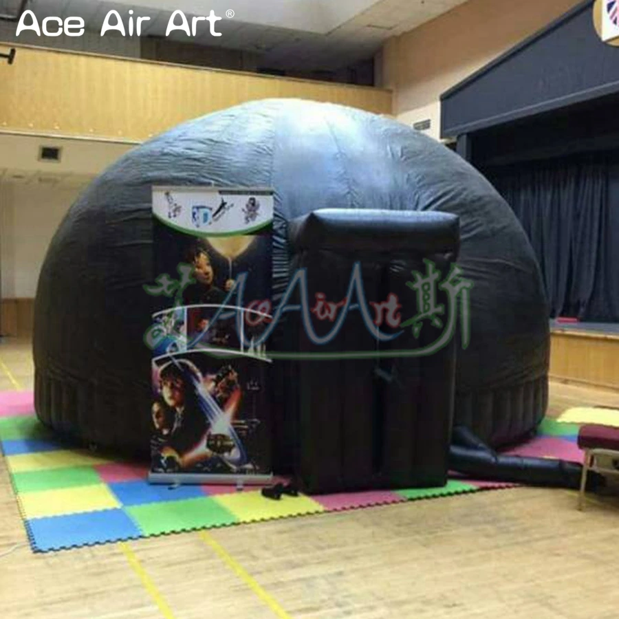 New Arrived Black Balloon Inflatable Planetarium Dome Projection Igloo ...