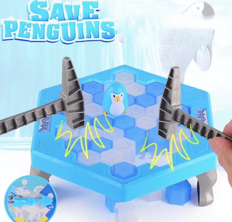 2 Style Building Blocks Save Penguins Beat Ice Board Game DIY Toys ...