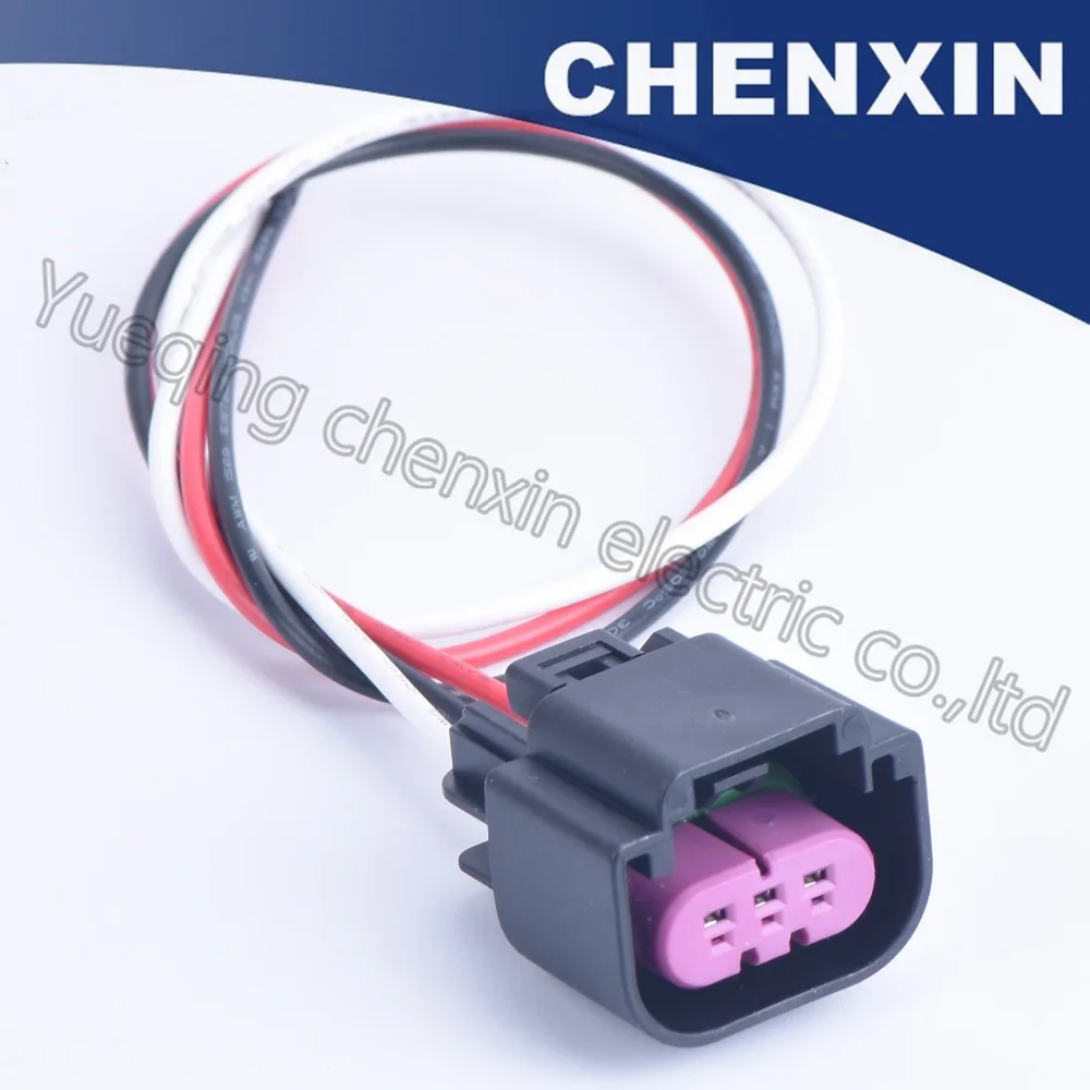 Black 3Pins For E85 Flex Fuel Sensor Auto Connector Pigtail Plastic ...