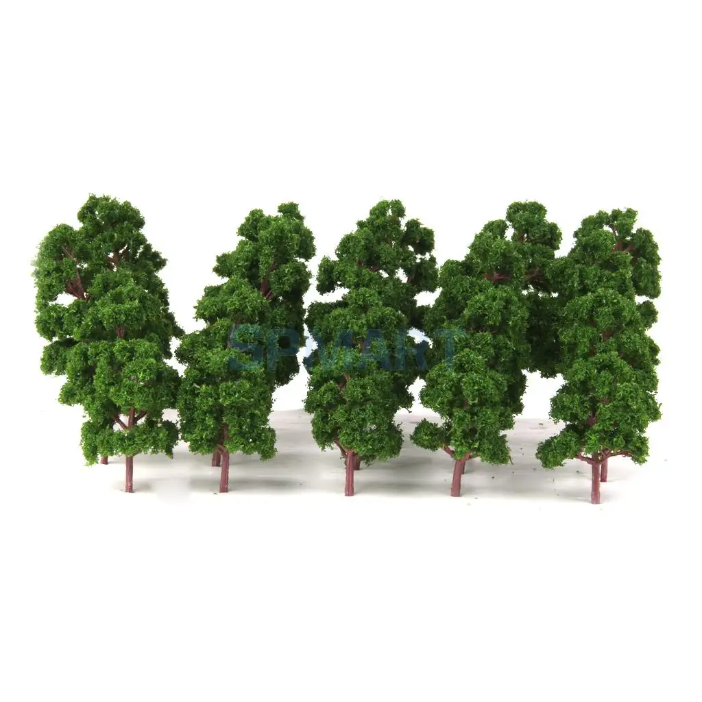20pcs Mix Size Model Trees Deep Green For N HO Scale Layout Diorama ...
