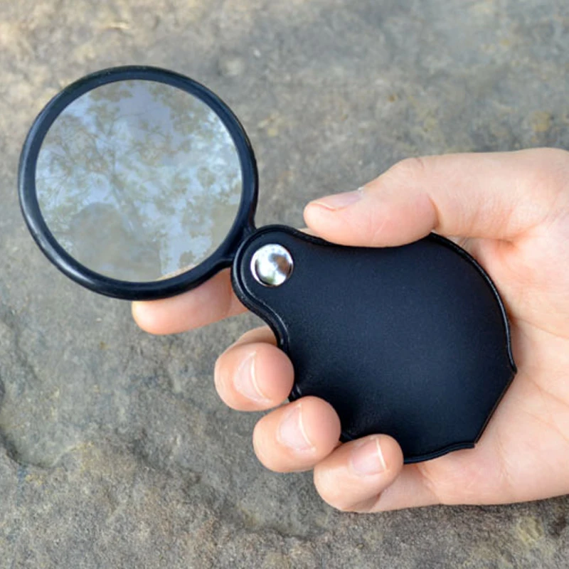 Mini-lupas-de-lectura-de-Material-de-PU-plegables-lupa-de-joyer-a-port ...