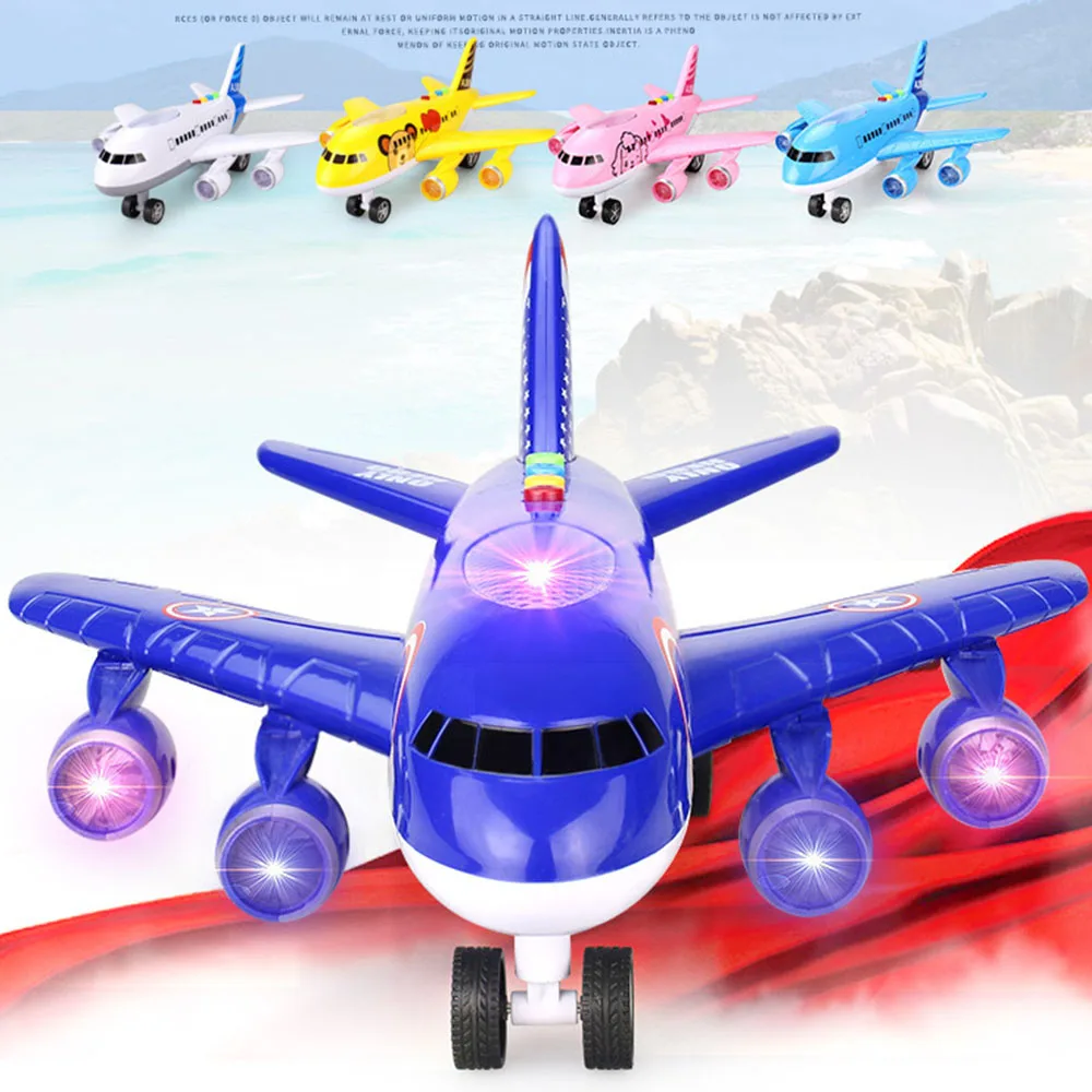 Children Airplane Airbus Model Toy Early Educational Story Machine ...