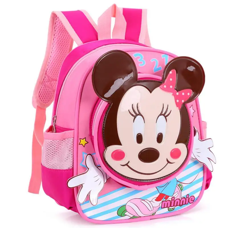 New Mochila Minnie Backpacks Cute School Bags for Girls Pink Cartoon ...