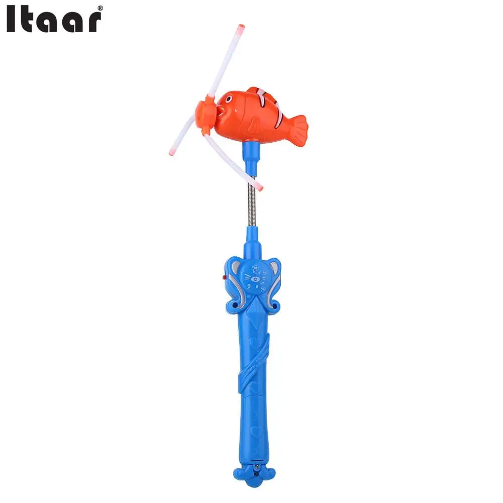 Magic Bar Flashing Light Music Fish Head Windmill Toy Party Glowing ...