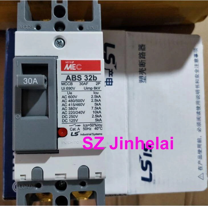 Abs32b Authentic Original Ls Abs 32b Molded Case Circuit Breaker Abs-32b Air Switch 2p 5a/10a ...