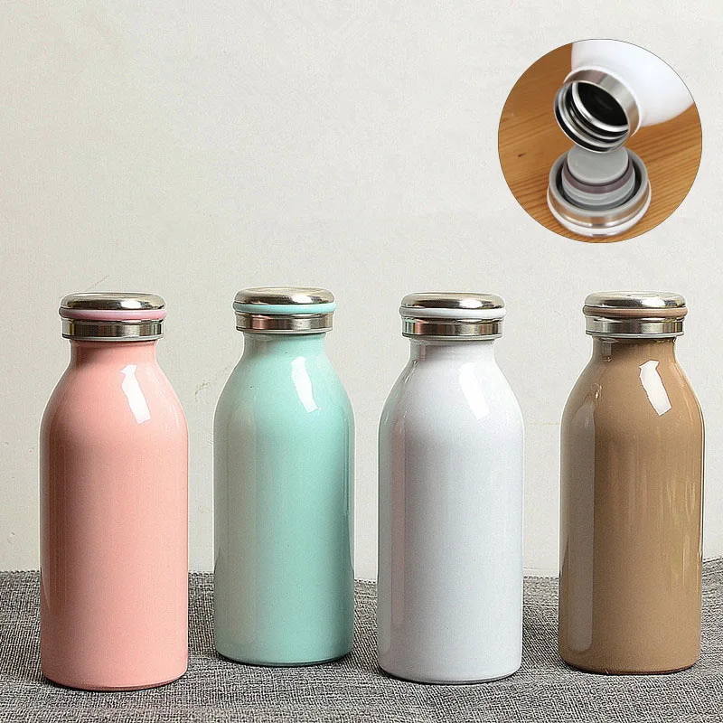 New 350ML BPA FREE Insulated auto Vacuum Flasks MILK coffee thermos Cup ...