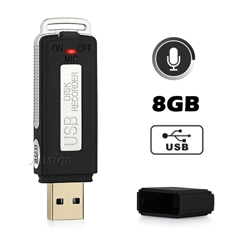Original 8GB U Disk Audio Pen Mini Digital USB Voice Recorder Secret ...