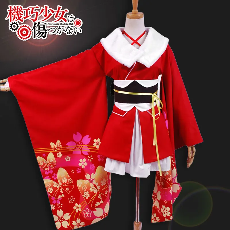 Japanese Natsu Matsuri Machine Doll wa Kizutsukanai YAya kimono costume ...