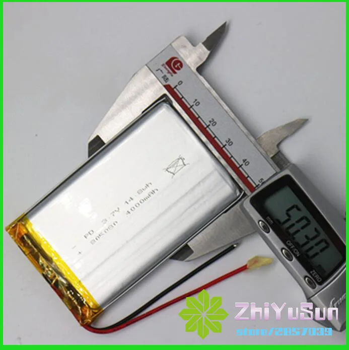 805080 for power bank battery 4000mah thickness 80mm width 50mm length ...