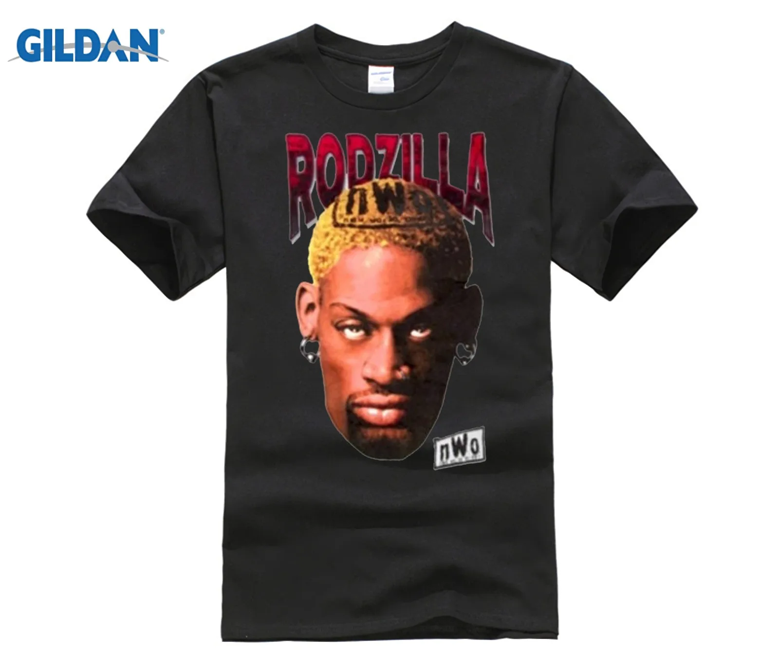 GILDAN Dennis Rodman Rodzilla WCW Wrestling T Shirt Low Price Round ...