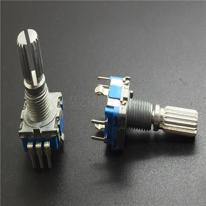 Free shipping 10PCS EC11 encoder with key switch 20 bit 20 pulse sound ...