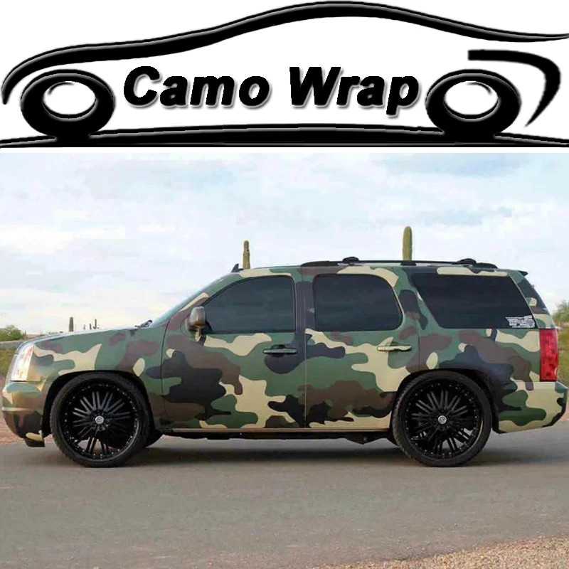 Military-Green-Camouflage-Film-Vinyl-Army-Car-Wrap-Air-Free-Bubble-PVC ...