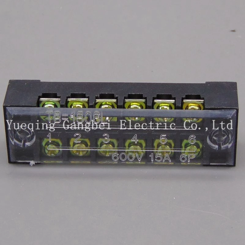 Terminal blocks TB-1506(15A 6P) Patch panel Wiring row junction box ...