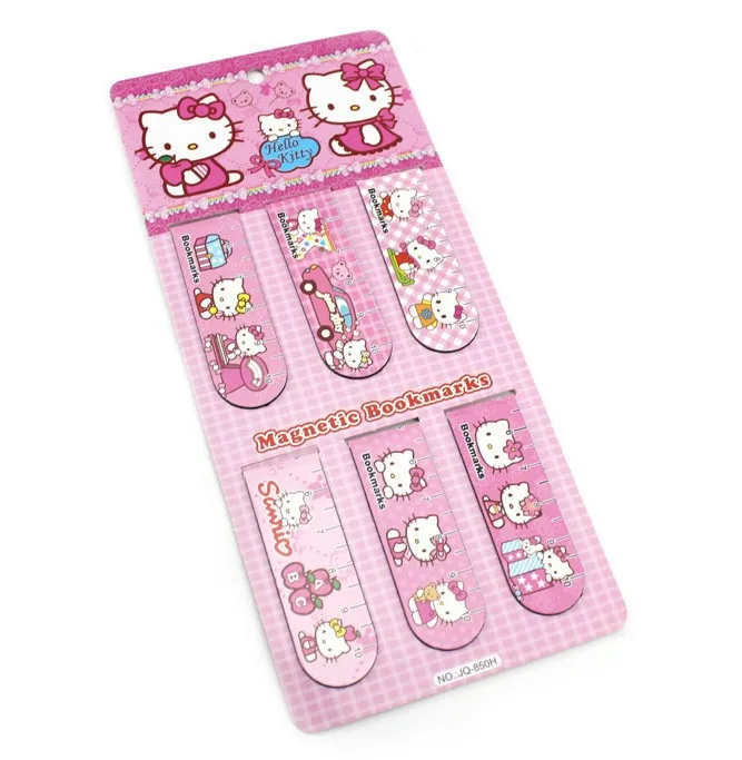 Free shipping,Hello Kitty magnetic bookmark Cute cartoon bookmarks ...