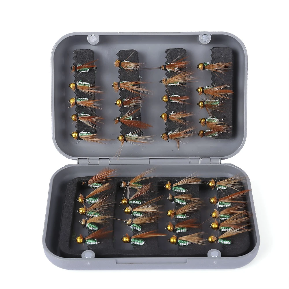 40pcs / Box Bionic Fish Hook Insect Fly Shape Fish Tackle|Fishing Lures ...