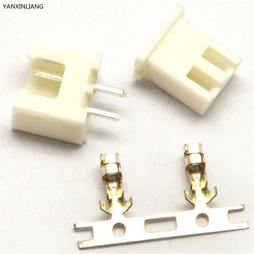 100sets XH2.54 2Pin Connector Kit pitch 2.5mm Pin Header+Terminal ...