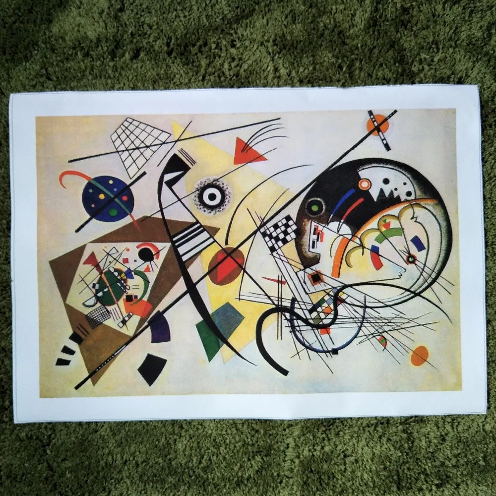 Geometry Design Wassily Kandinsky Art Canvas Print Painting Poster Wall ...