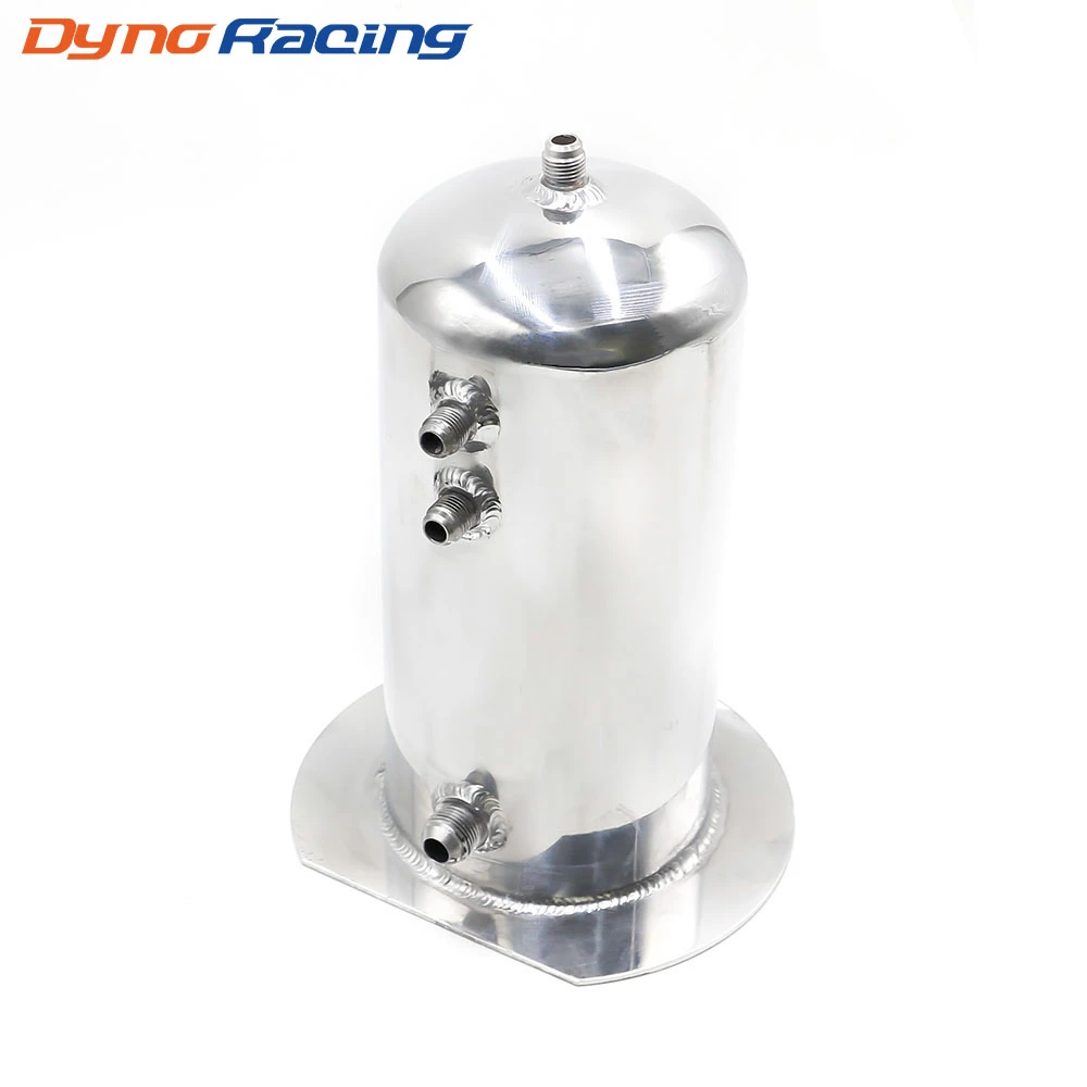 Universal 2.5l Litre Fuel Surge Catch Can Aluminium Polish Fuel Tank ...