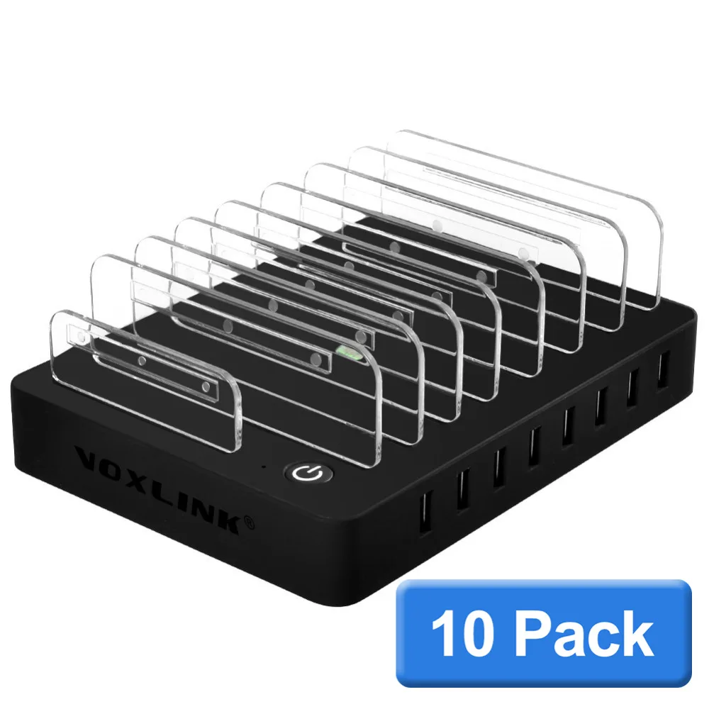 VOXLINK 10PCS Universal Multi Port USB Charging Station Dock 8 Ports ...