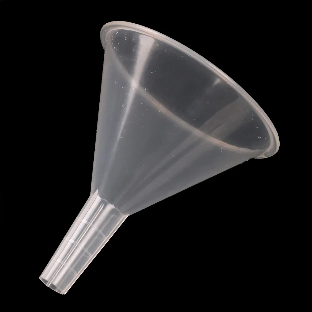 1 Pc Plastic Filter Funnel 100mm Laboratory Clear White Plastic Filter