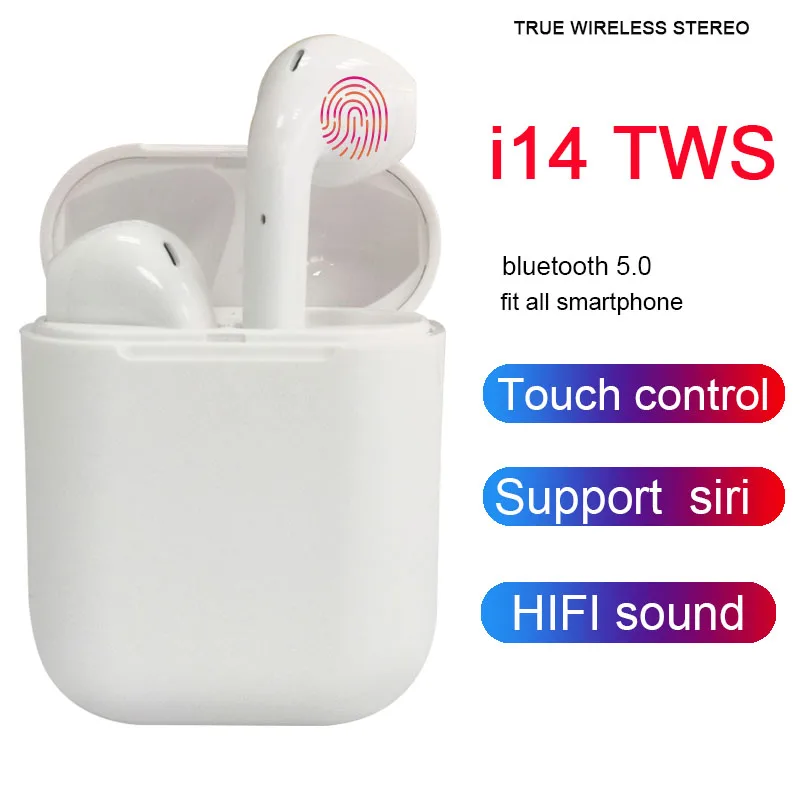 Cuffie i14 TWS con BT 5.0 a soli 12€ e ci sono anche i controlli touch ...