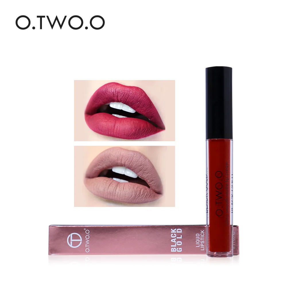 O Two O 12colors Matte Liquid Lipgloss 24 Hours Long Lasting Waterproof