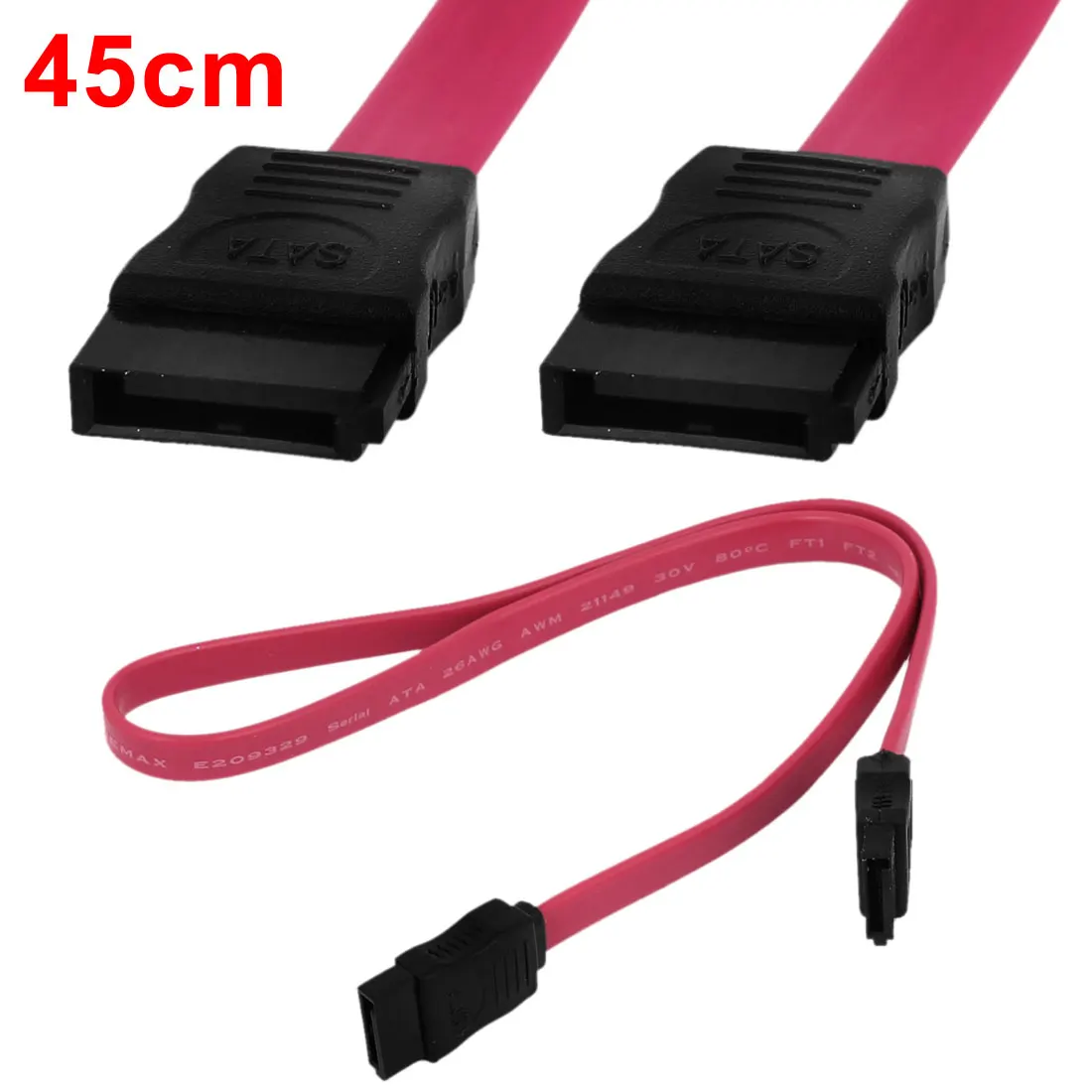UXCELL Sata 7 Pin Male To Male Connector Hdd Data Power Extension Cable ...