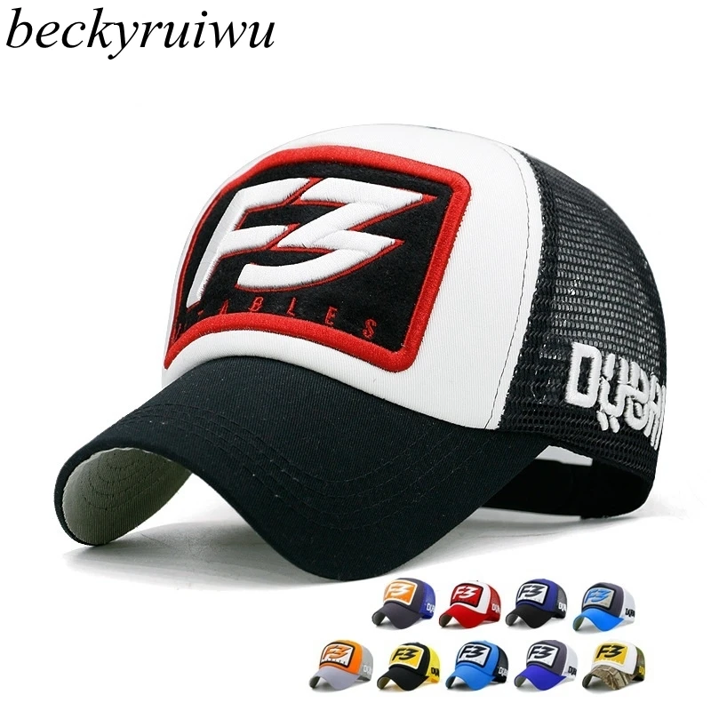 2023 Fashion New Mesh Trucker Caps Male Summer Cool Sun Hat Man Women ...
