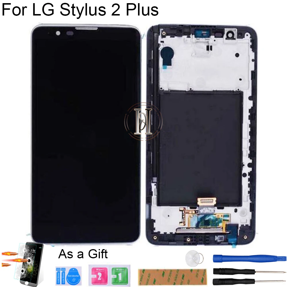 죽은 픽셀 새로운 5.7 "LG Stylo 2 플러스 K550 MS550 4 그램 LCD 디스플레이 터치 스크린 디지타이저 ...