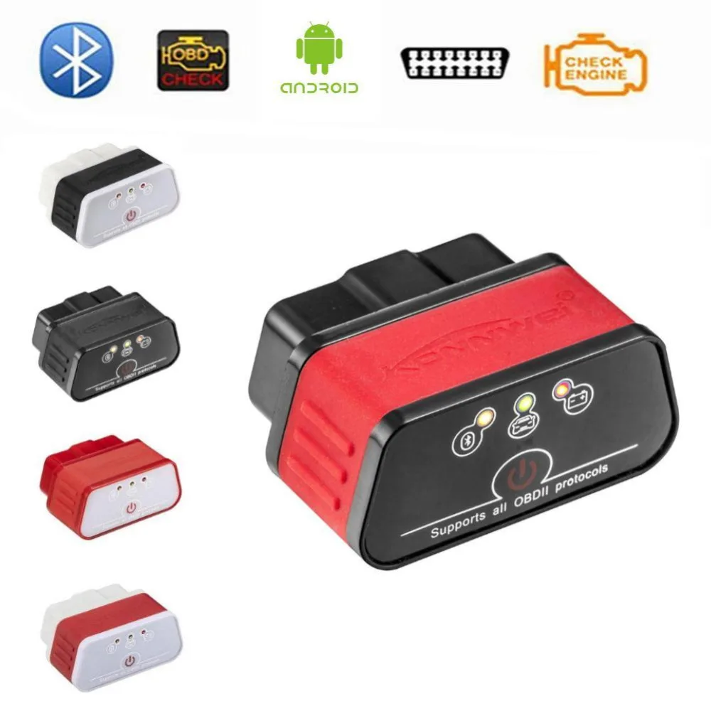 Konnwei KW903 ELM327 Bluetooth 2.1 OBD2 CAN BUS Scanner Work On Android ...
