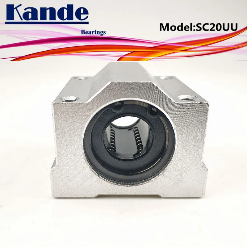Kande-Bearings-2pcs-SC20UU-SC20-UU-Linear-motion-Ball-Bearing-Slide ...