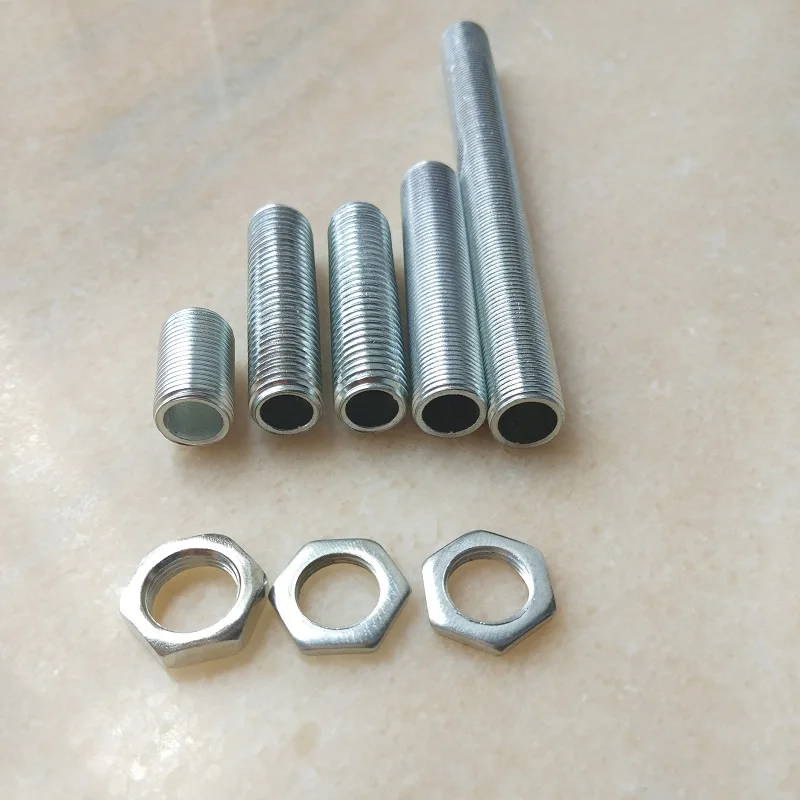 10pieces/lot 20-500mm Metric M12*1.0mm Pitch Threaded Hollow Tube Tooth ...