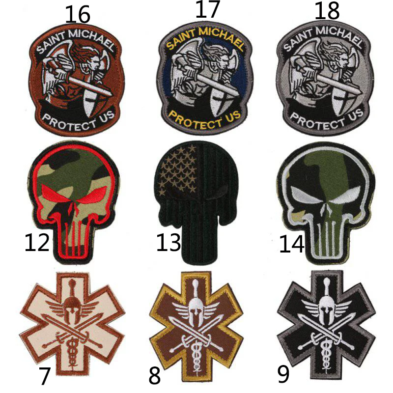 5*8cm New Cool Emblem Army Irregular 3D High Density Embroidery Badges ...
