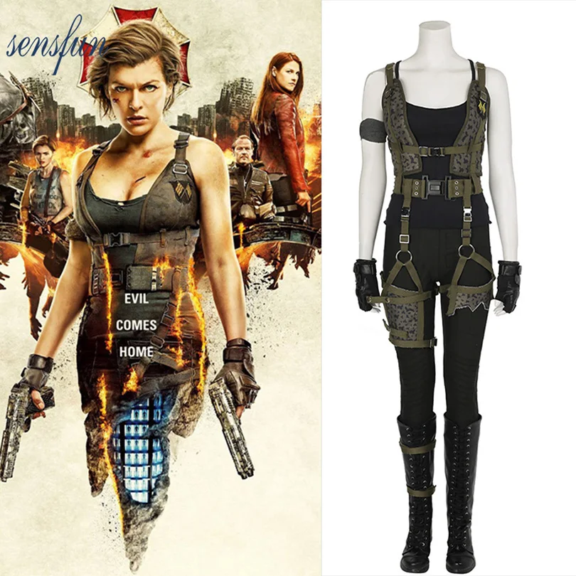 Sensfun High Quality Resident Evil: The Final Chapter Alice Costume ...