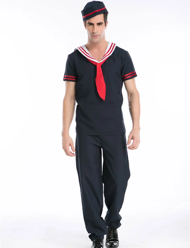 Navy Captain Uniform Adult Mens Military Halloween Costume Halloween